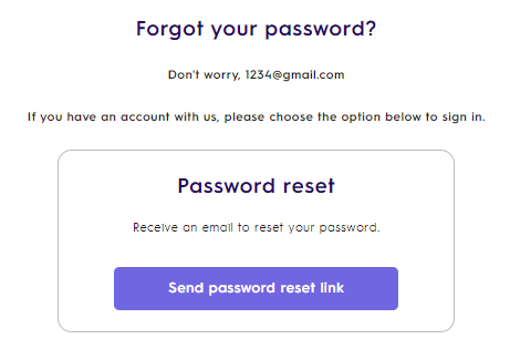 Help! I've forgotten my password – notonthehighstreet.com customer service